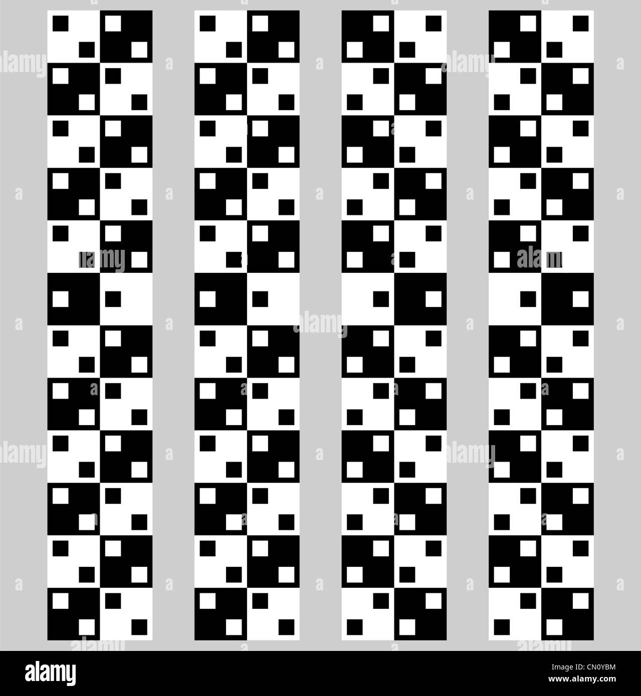 Optical illusion, colorful blocks, different shapes Stock Photo - Alamy