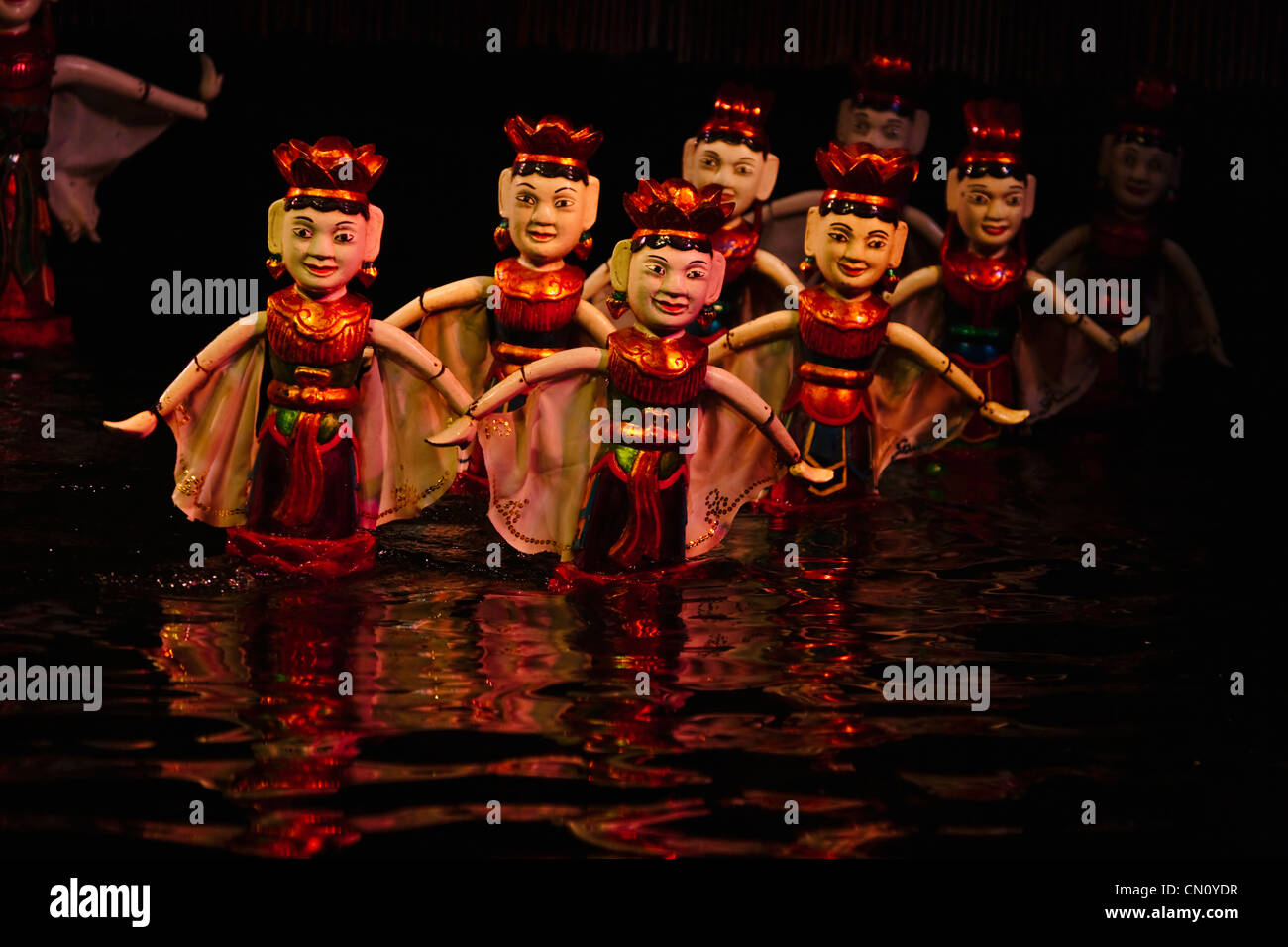 Water puppet performance, Hanoi, Vietnam Stock Photo - Alamy