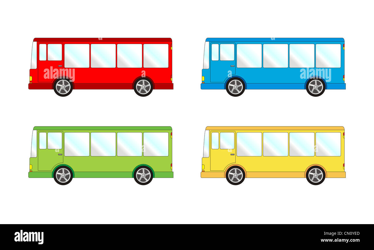 Vehicle pack - van, vector illustration Stock Photo - Alamy
