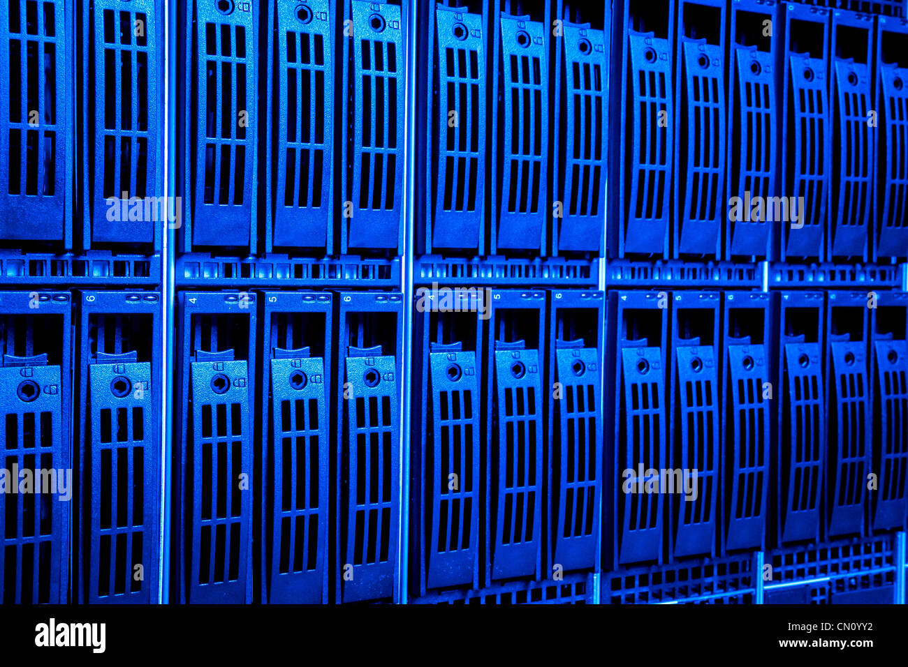 Data center with hard drives Stock Photo - Alamy