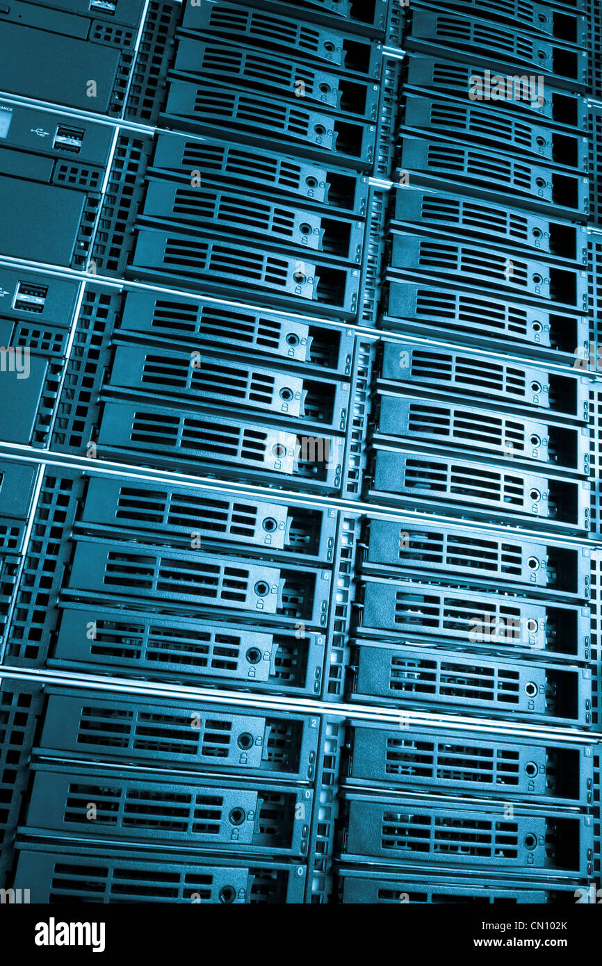 Data center with hard drives Stock Photo - Alamy