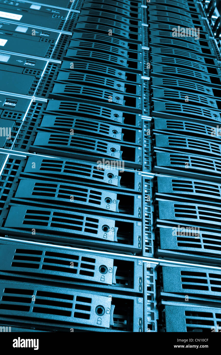 Data center with hard drives Stock Photo - Alamy
