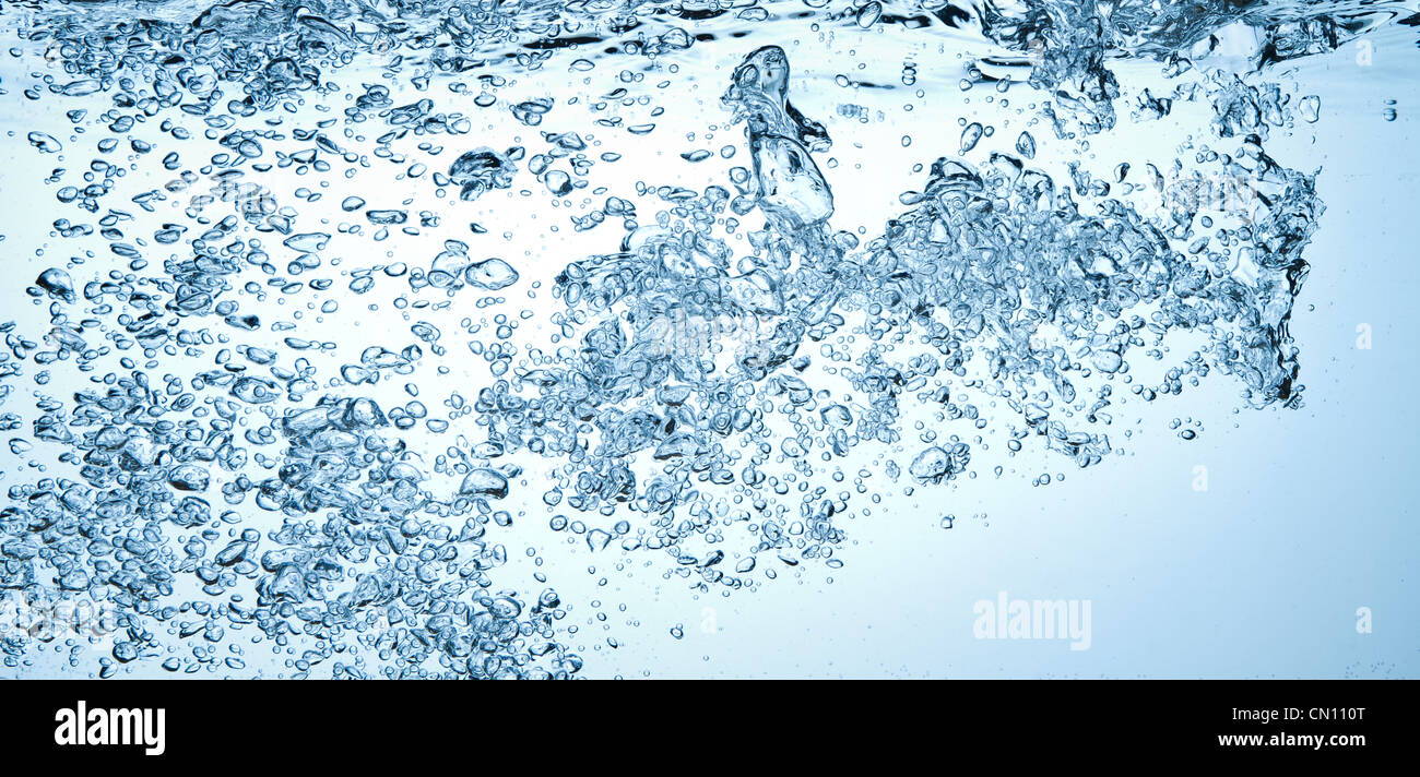 closeup of blue bubbles underwater Stock Photo - Alamy