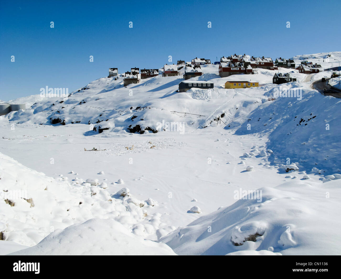 Tasiilaq village, Greenland Stock Photo - Alamy