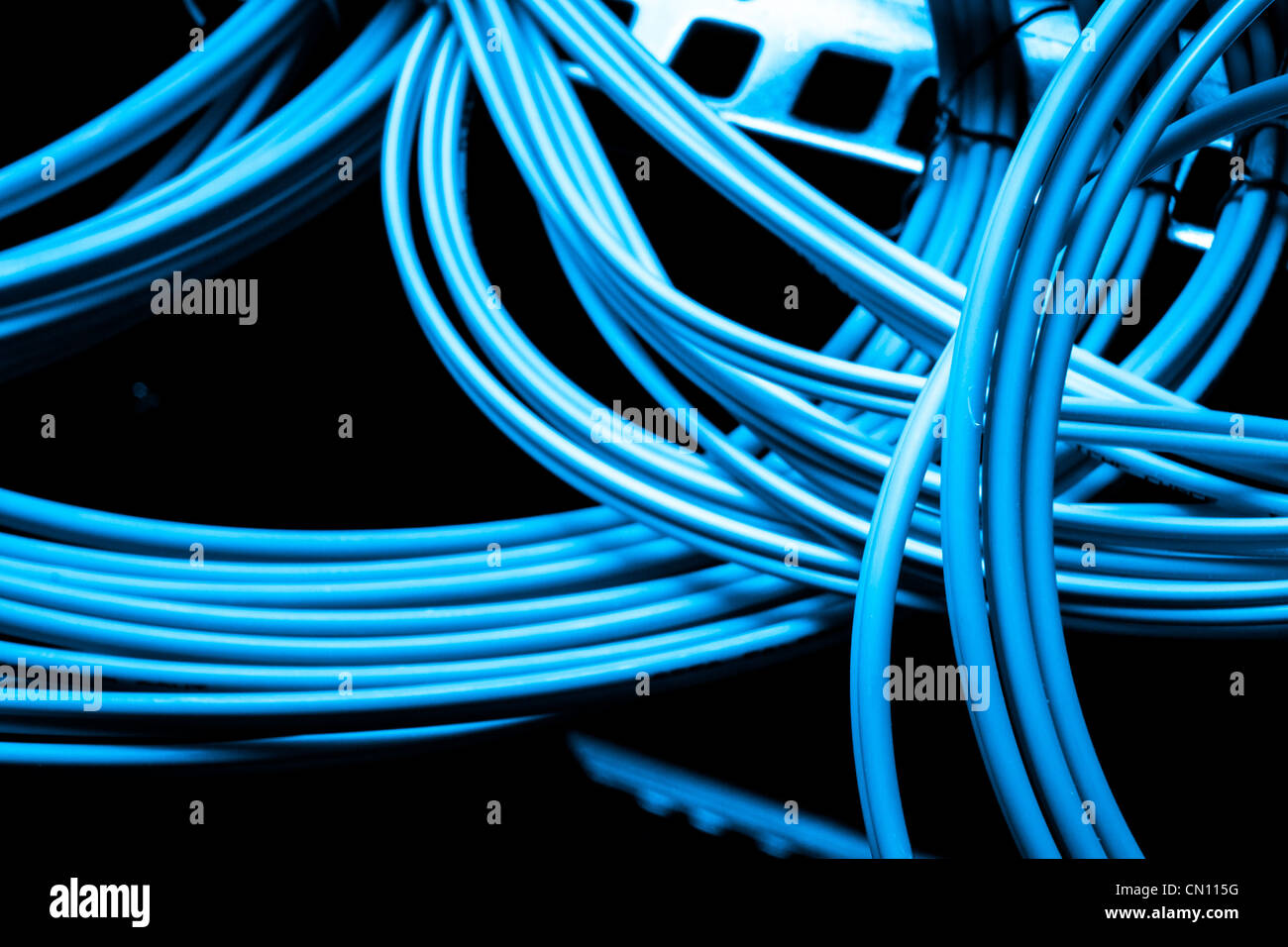 close up of network cables Stock Photo - Alamy