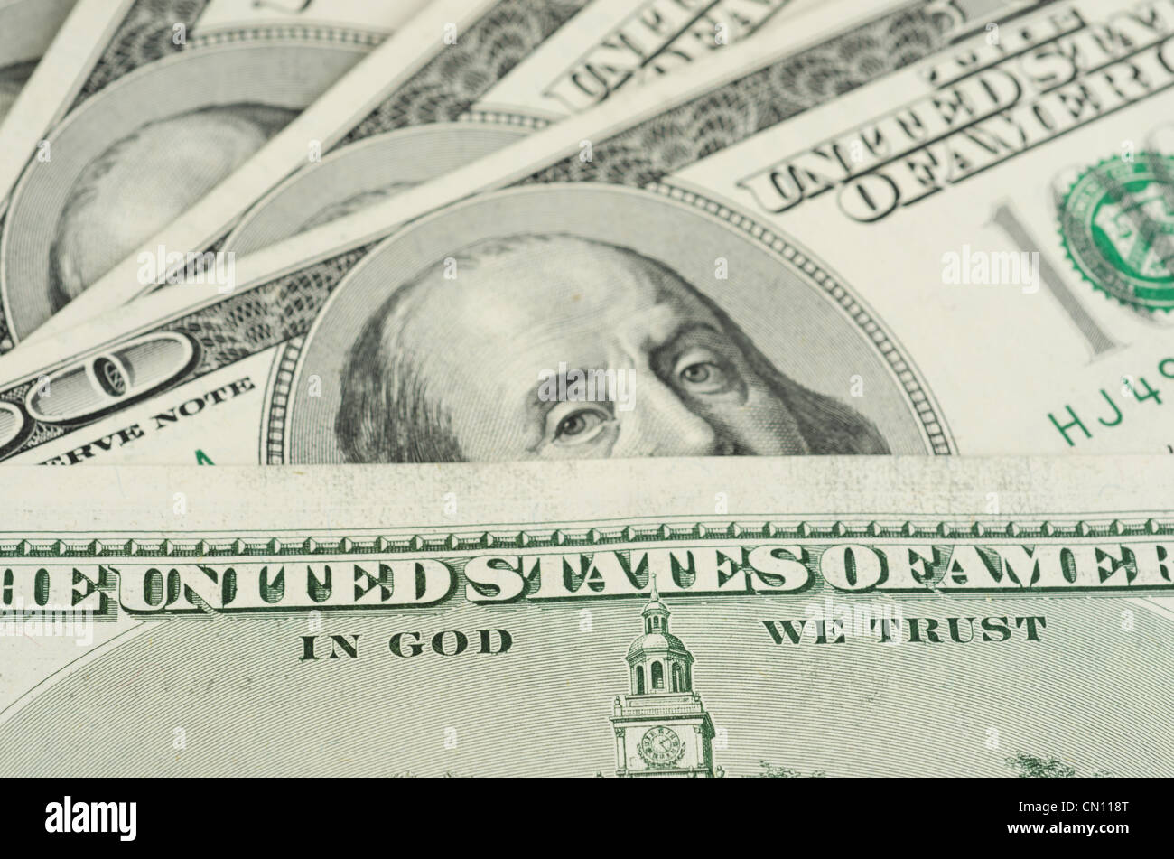 Close up view of dollar banknote Stock Photo - Alamy