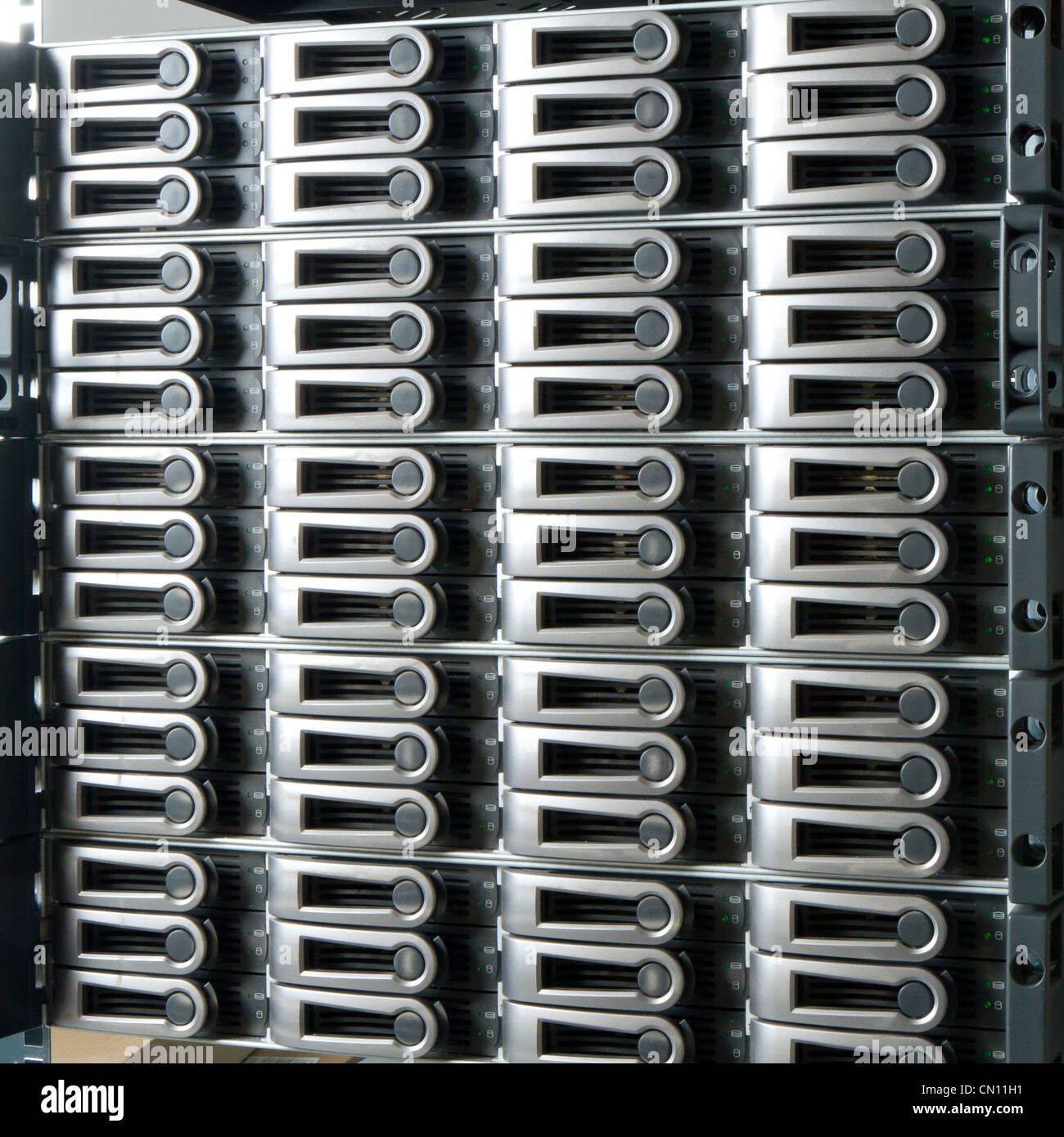 detail of data center with hard drives Stock Photo - Alamy