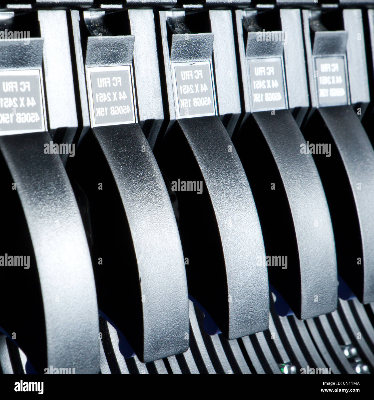 Detail of hard drive cluster in data center Stock Photo - Alamy