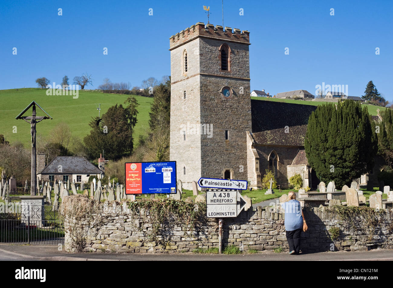 Clyro village hi-res stock photography and images - Alamy