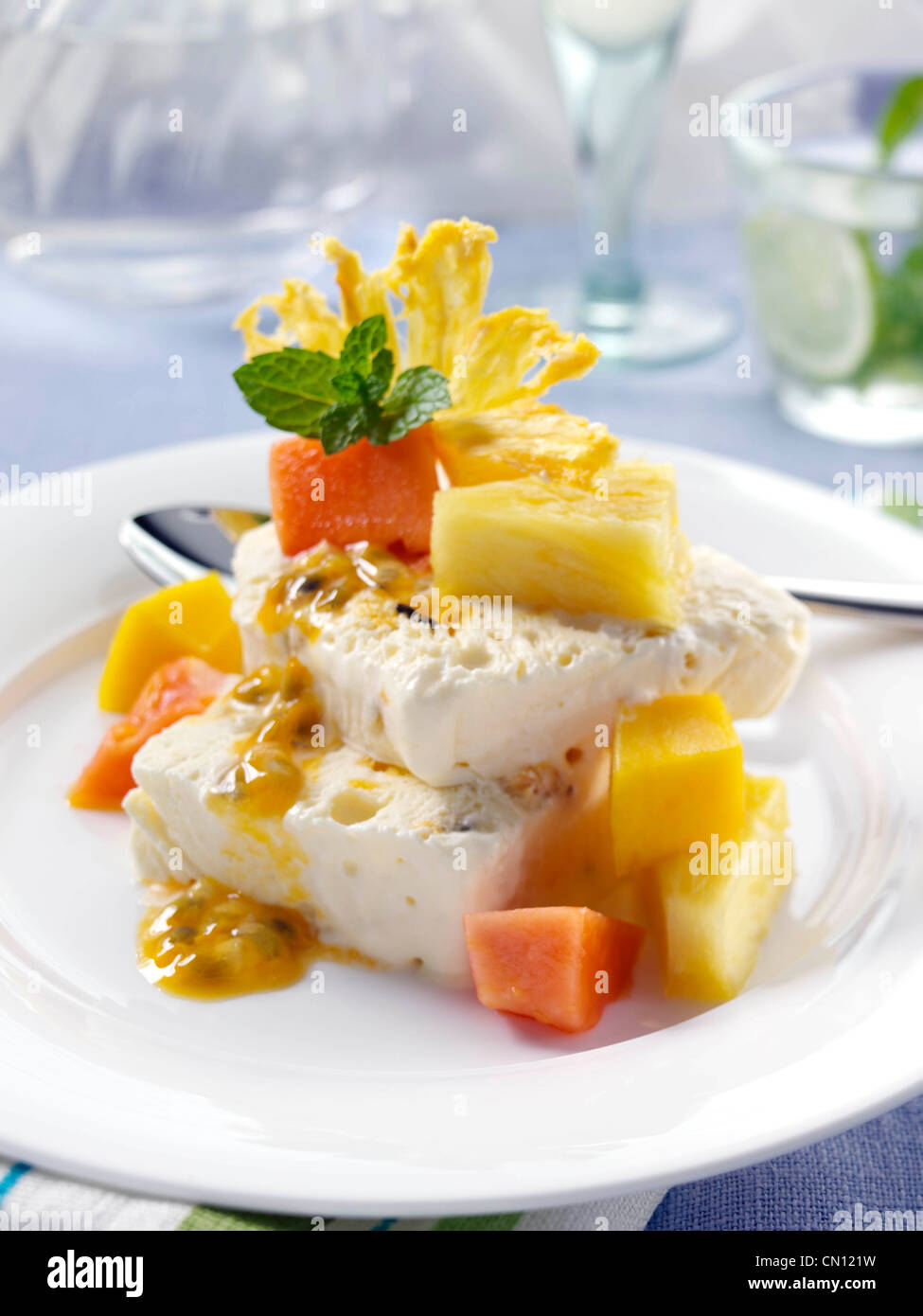 Tropical fruit semifreddo hi-res stock photography and images - Alamy