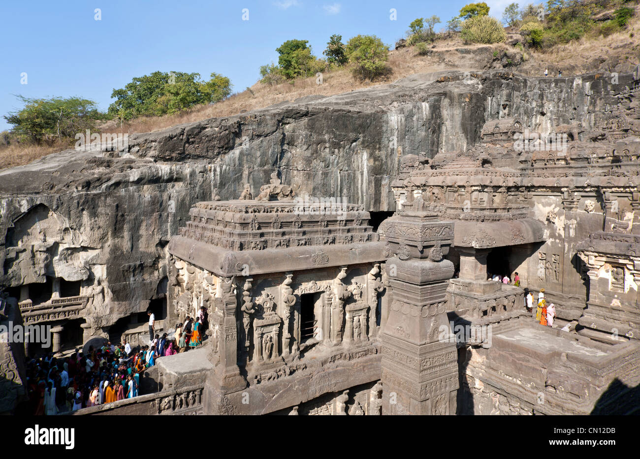 Kailasha temple. Ellora Caves. Maharashtra. India Stock Photo - Alamy