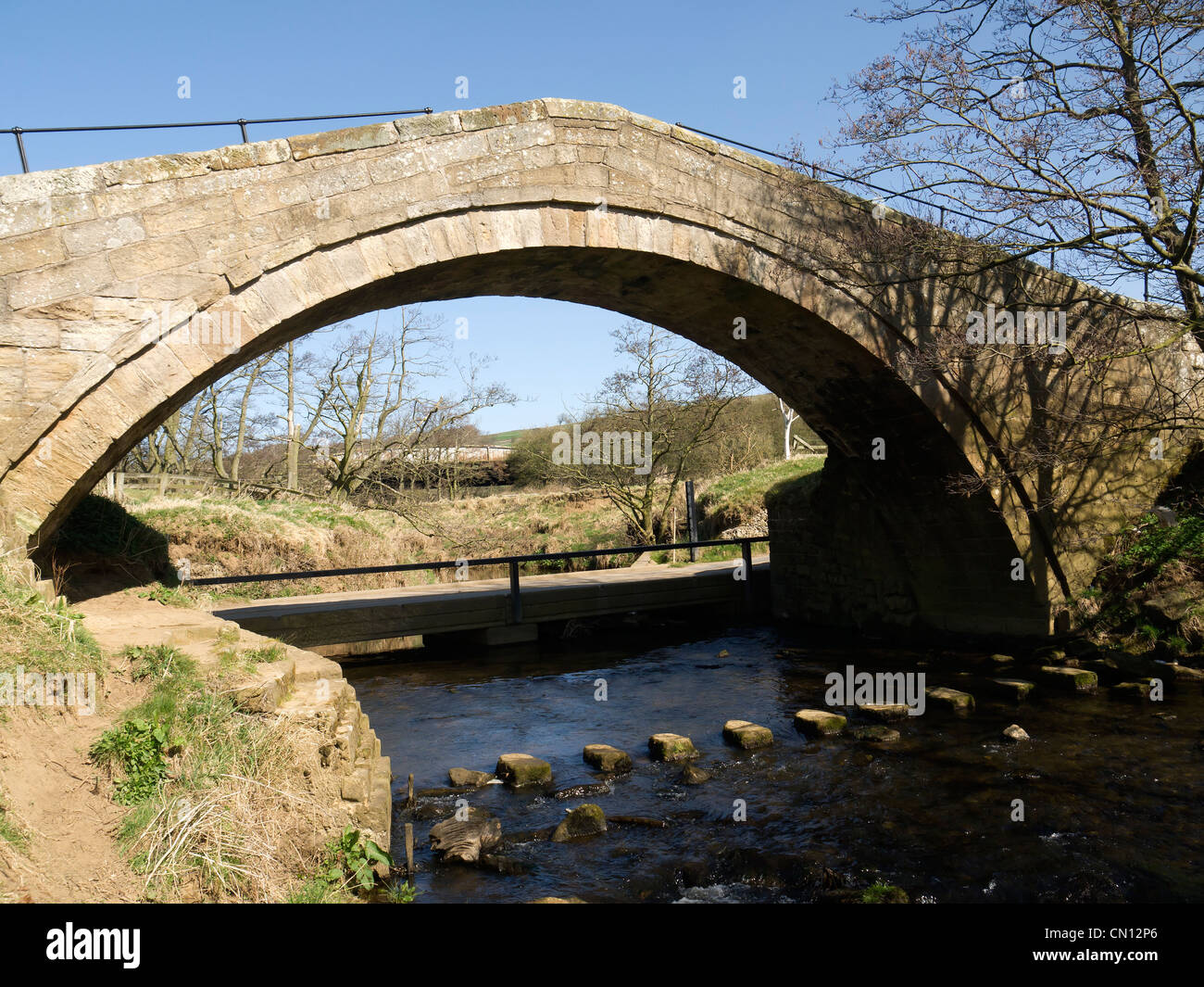 14th Century Duck Bridge near Danby Castle is named after George Duck a ...