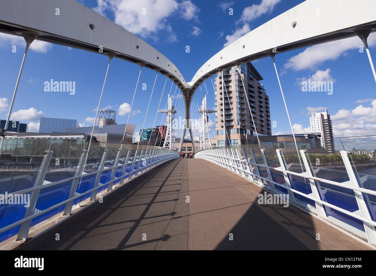 Millennium bridge salford quays hi-res stock photography and images - Alamy