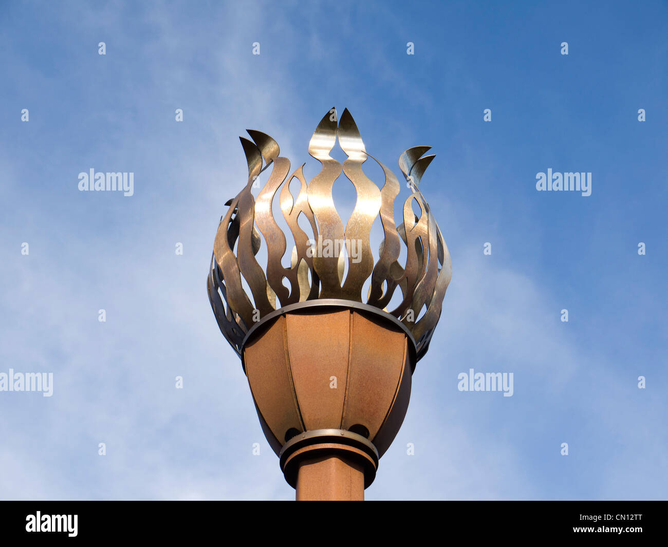 Detail of fire basket Danby Beacon on Beacon Hill North Yorkshire Moors ...
