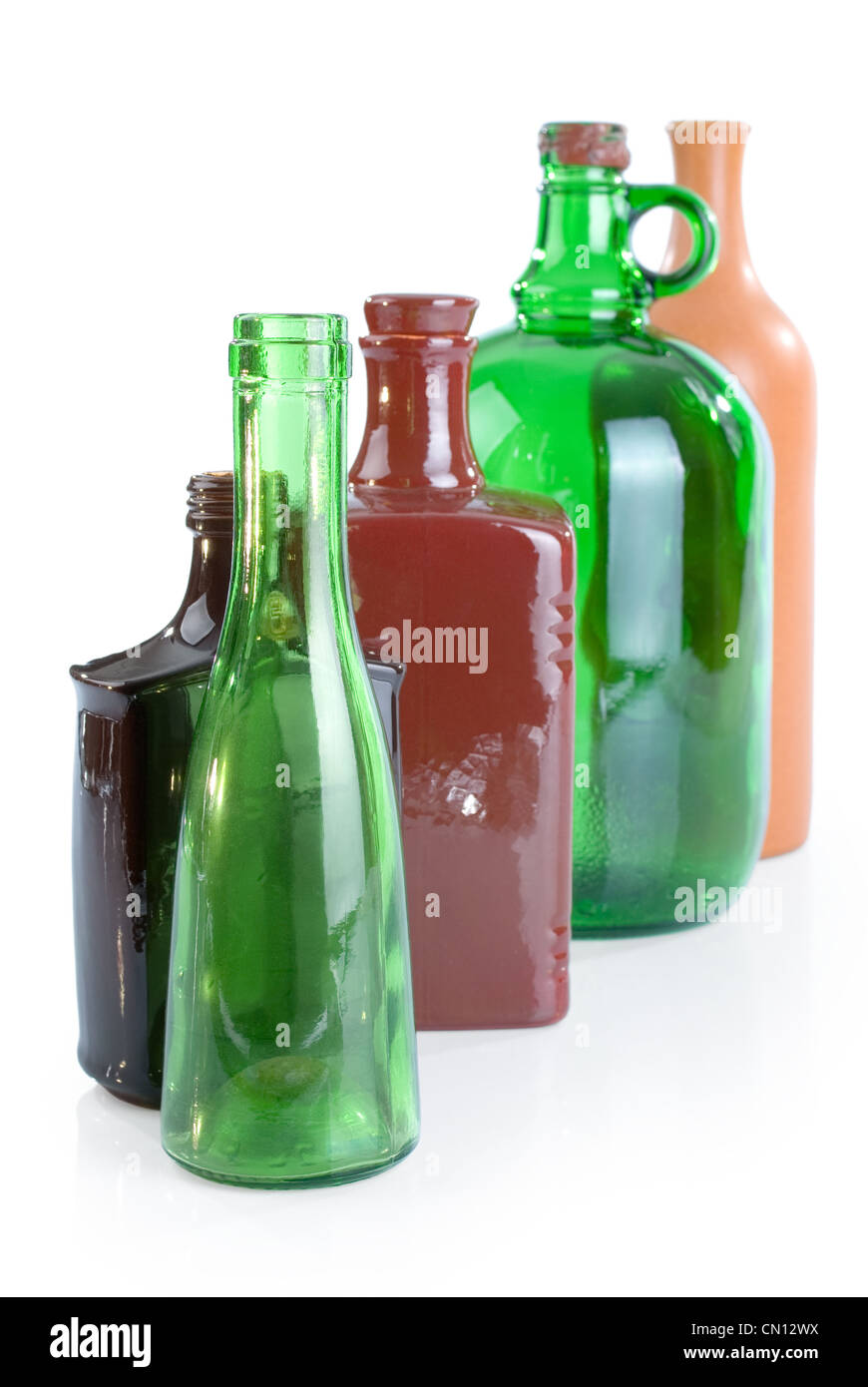 bottles on white background Stock Photo - Alamy