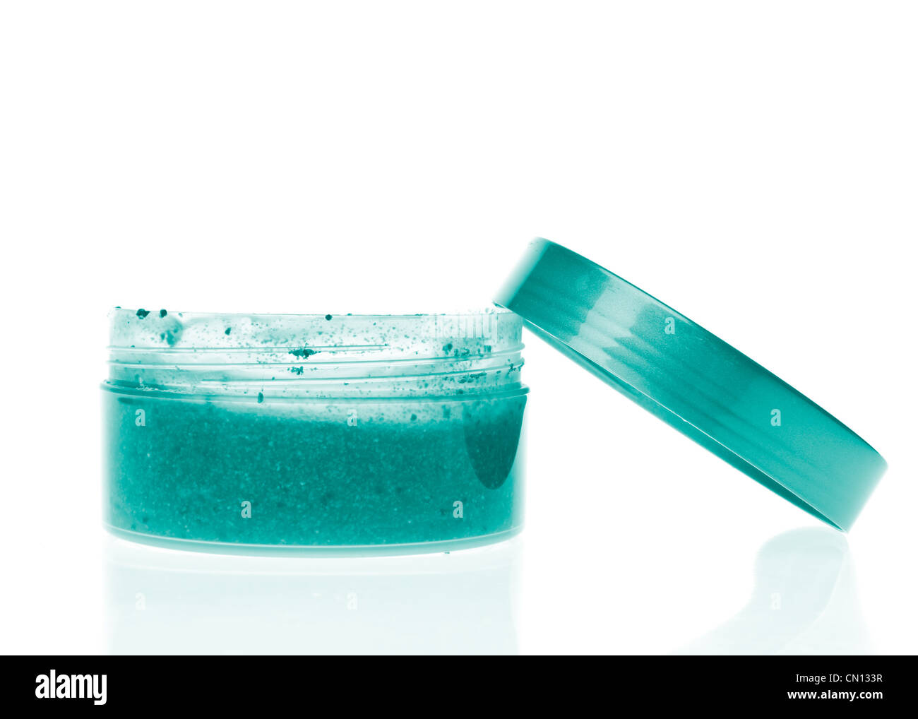 body scrub isolated on white background Stock Photo - Alamy