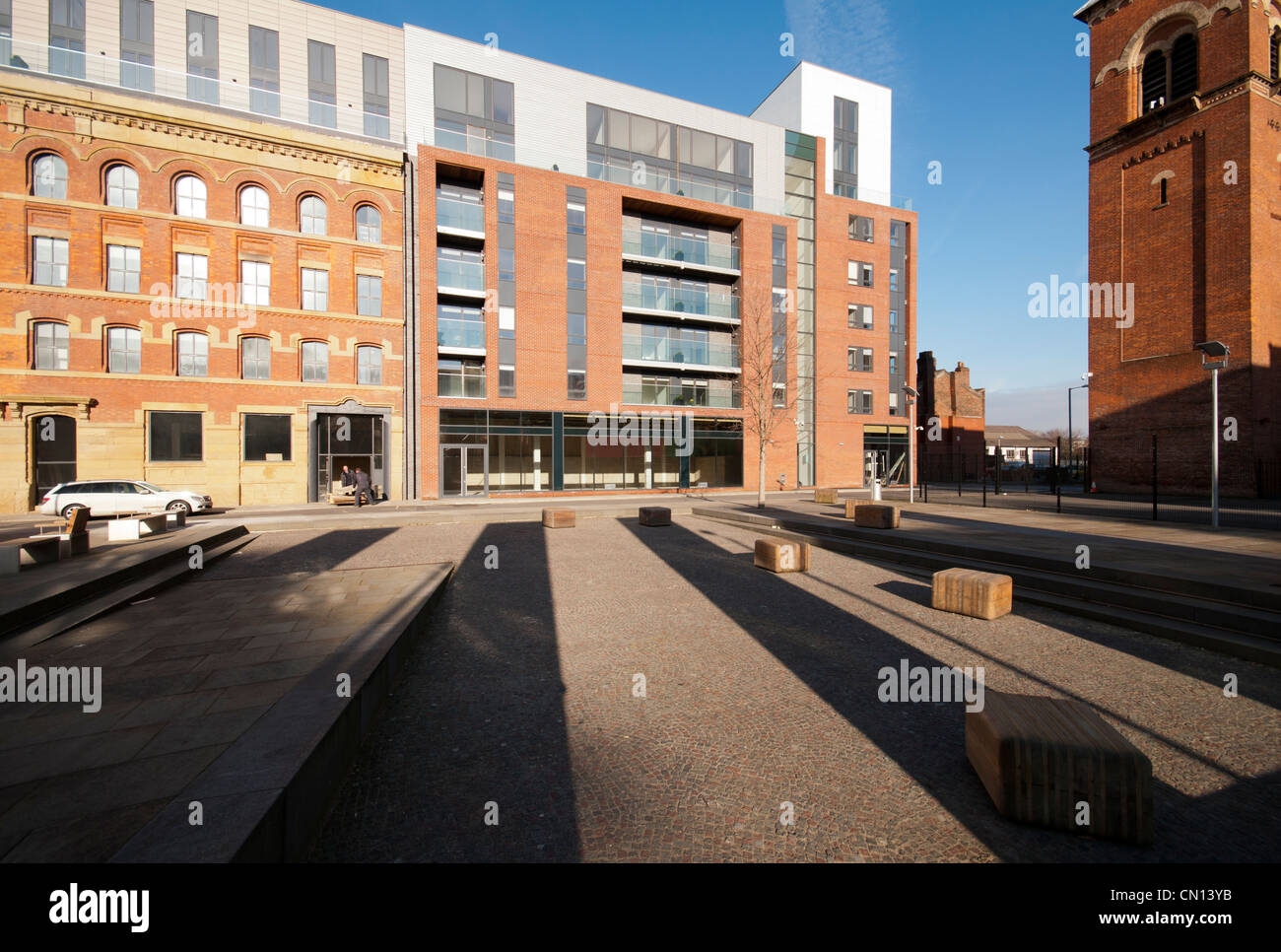 Cutting Room Square and the Ice Plant building, Ancoats, Manchester ...