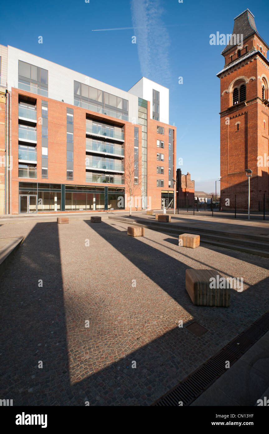 Cutting Room Square and the Ice Plant building, Ancoats, Manchester ... Cutting Room Square and the Ice Plant building, Ancoats, Manchester ...