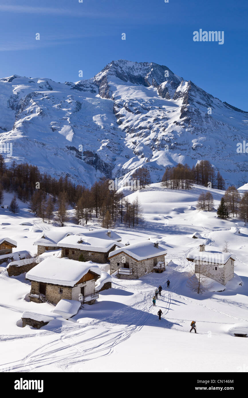 France, Savoie, Sainte Foy Tarentaise, the hamlet of high mountain ...