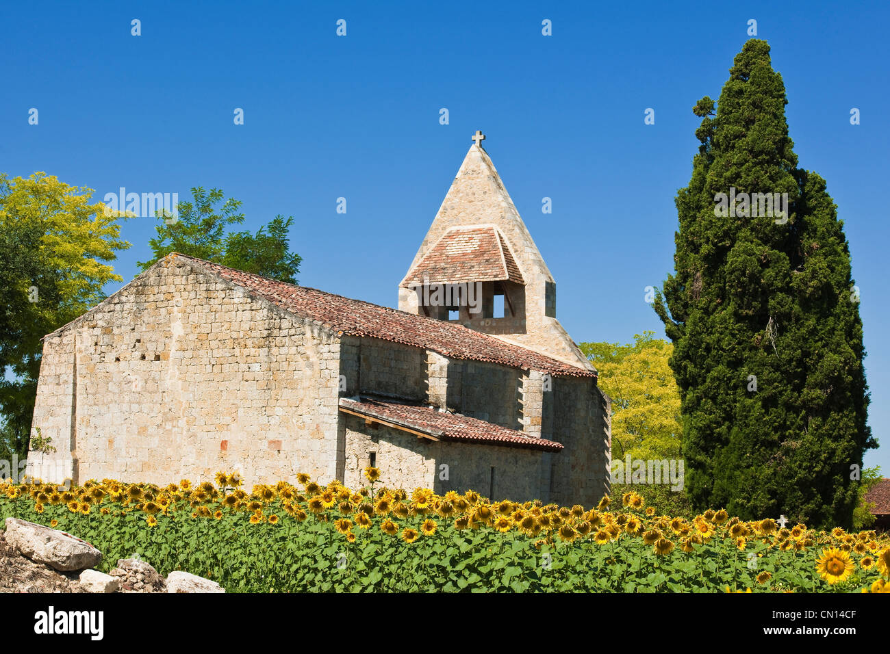 France, Gers, Auzoue Valley, Fources, labeled Les Plus Beaux Villages ...