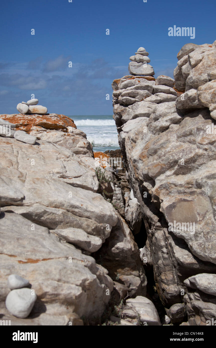 Warning stacked rocks hi-res stock photography and images - Alamy