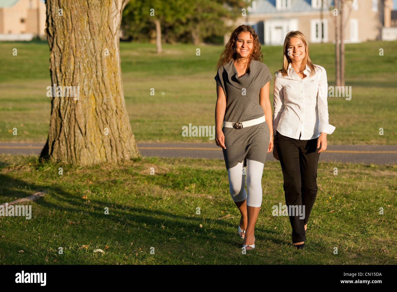 Young women in a park, Montreal, Quebec Stock Photo - Alamy