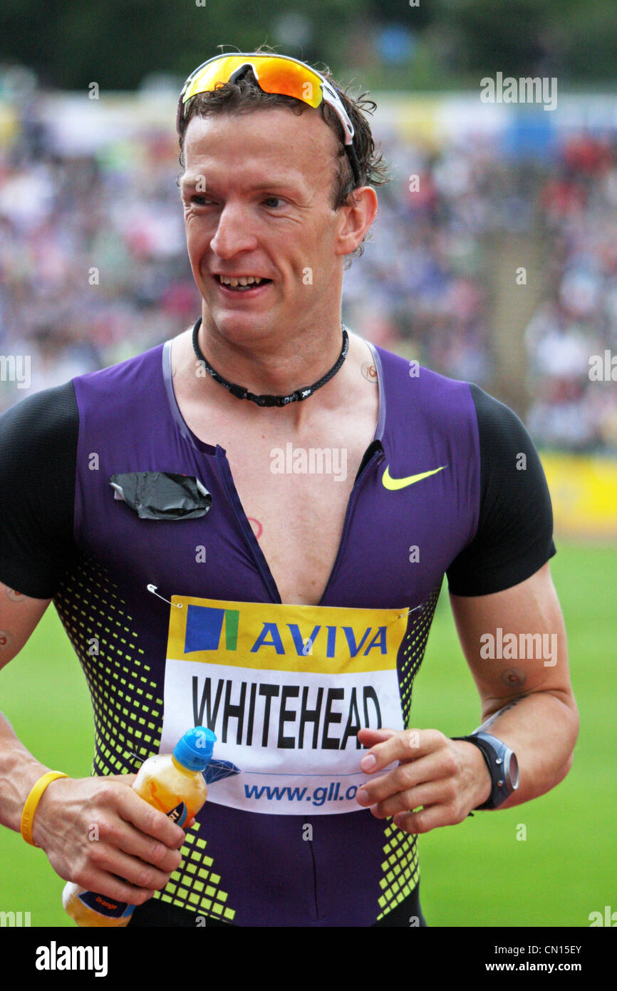 Paralympian Richard Whitehead at the Diamond League meeting at Crystal ...