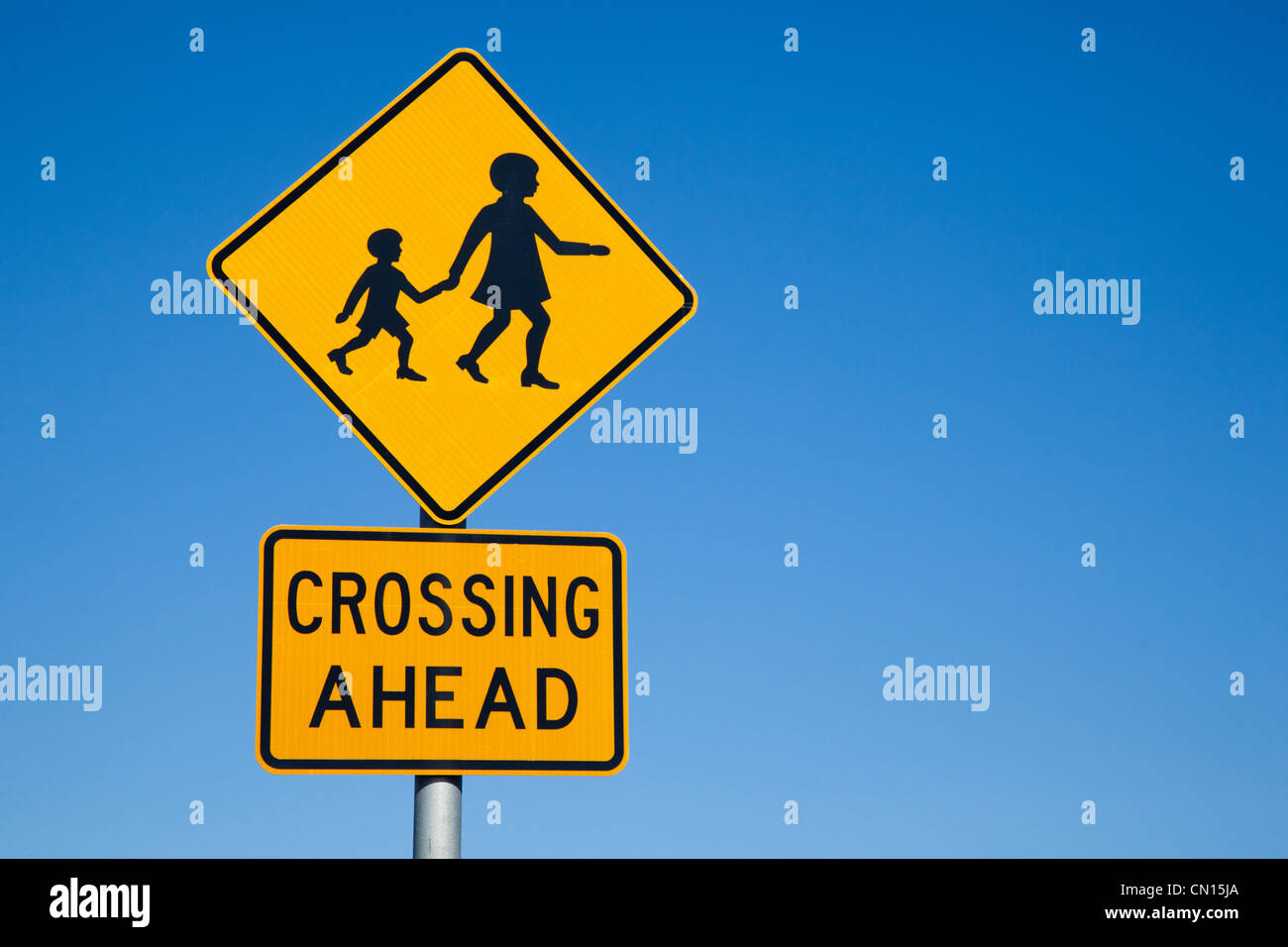 Children crosssing sign. Australia Stock Photo - Alamy