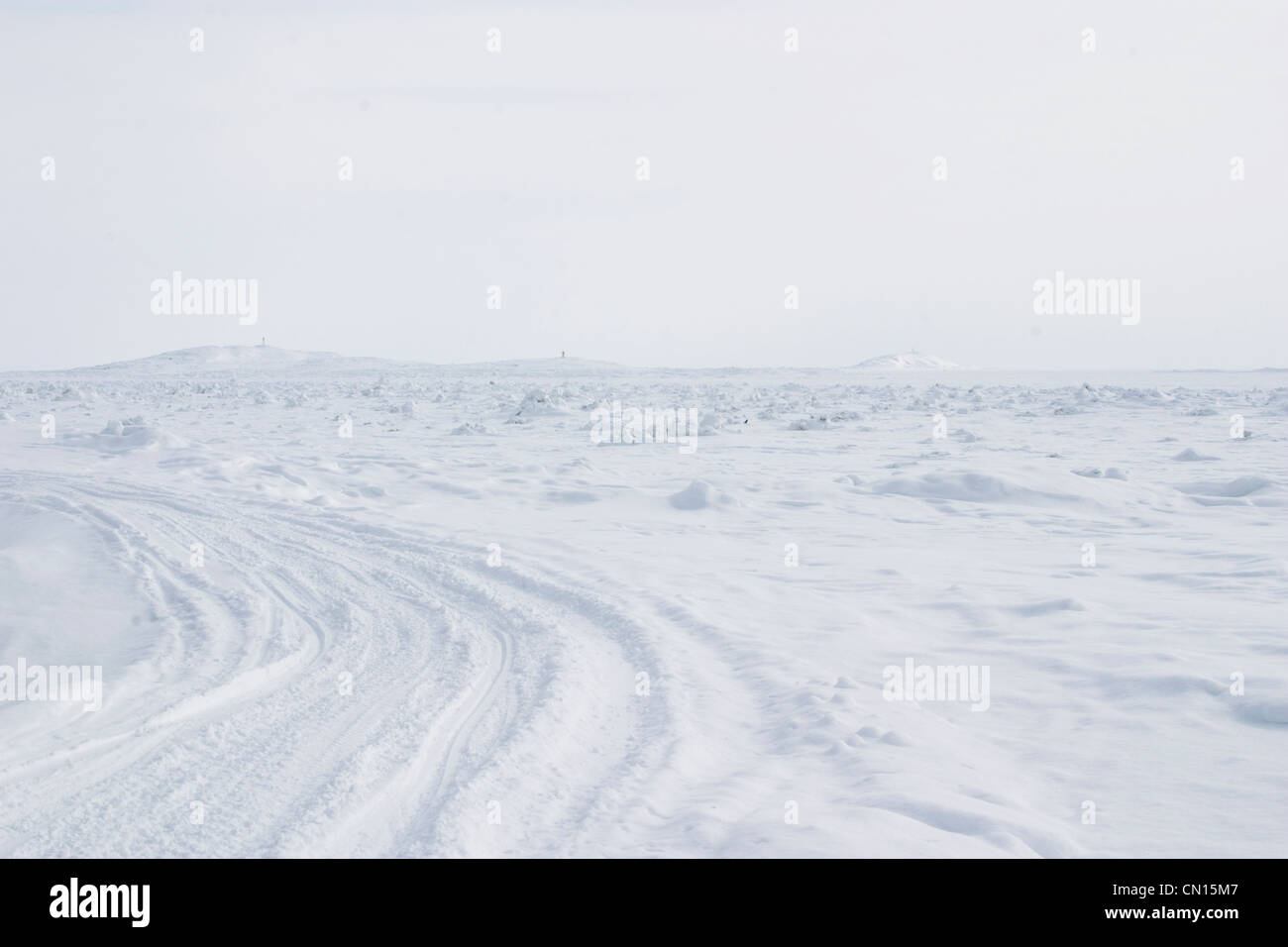 Vast snowy landscape, Iqaluit, Nunavut Stock Photo - Alamy