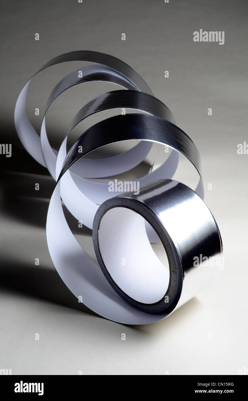 Metal silver tape Stock Photo - Alamy