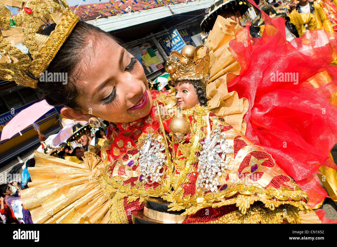 sinulog parade, sinulog festival, cebu, philippines Stock Photo - Alamy