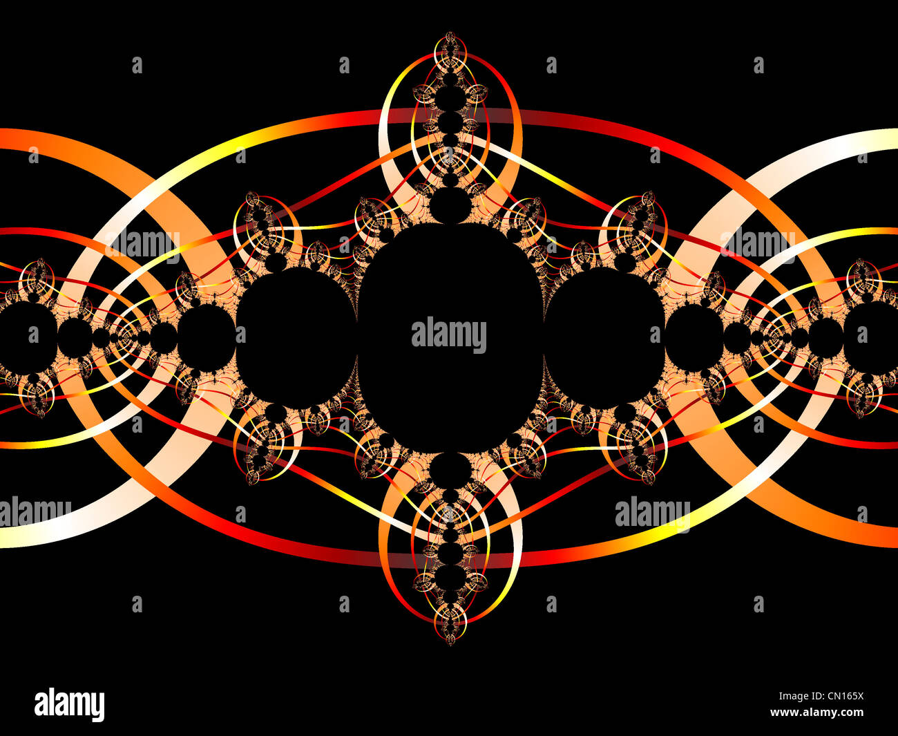 A Complex Fractal Rings Design Stock Photo - Alamy