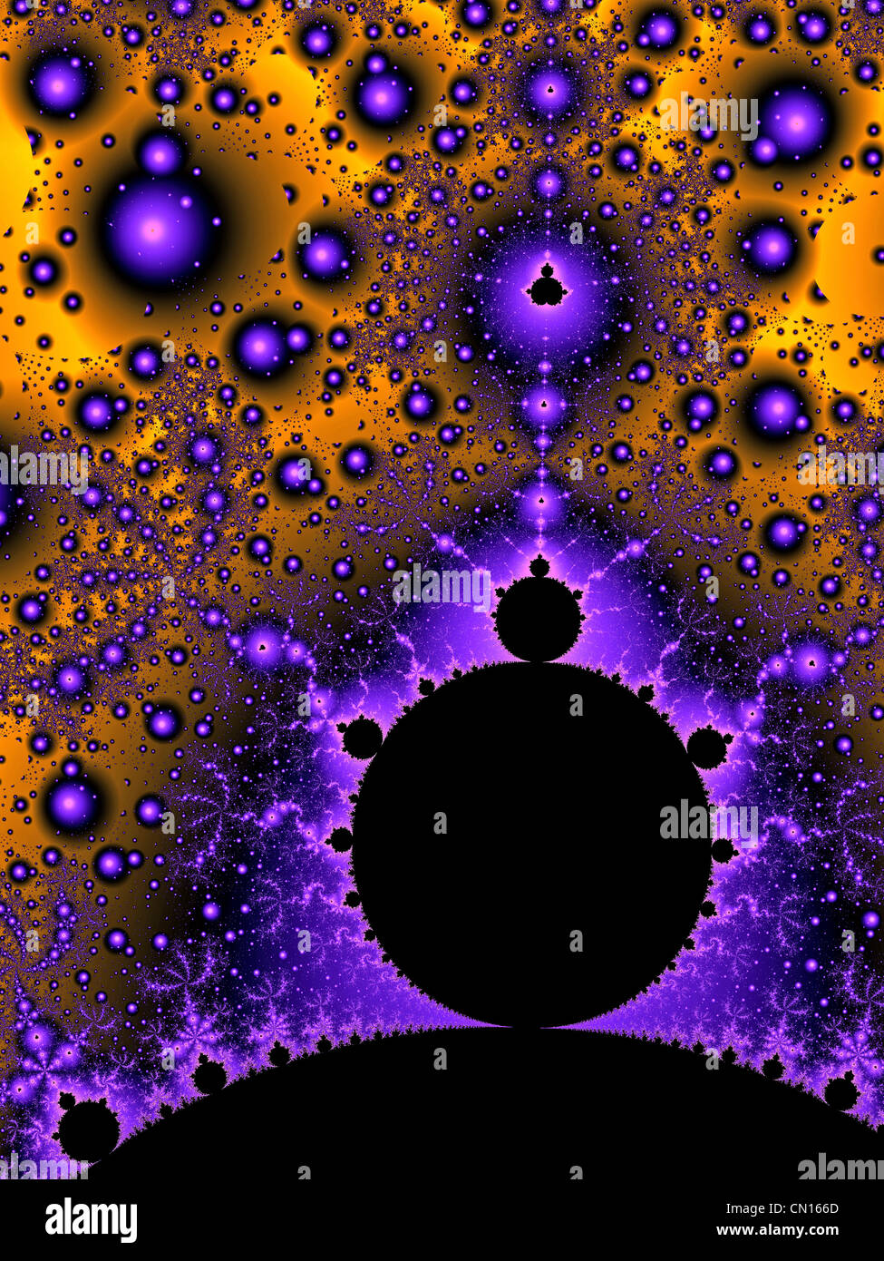 A Computer Generated Fractal Based On The Mandelbrot Set Stock Photo ...