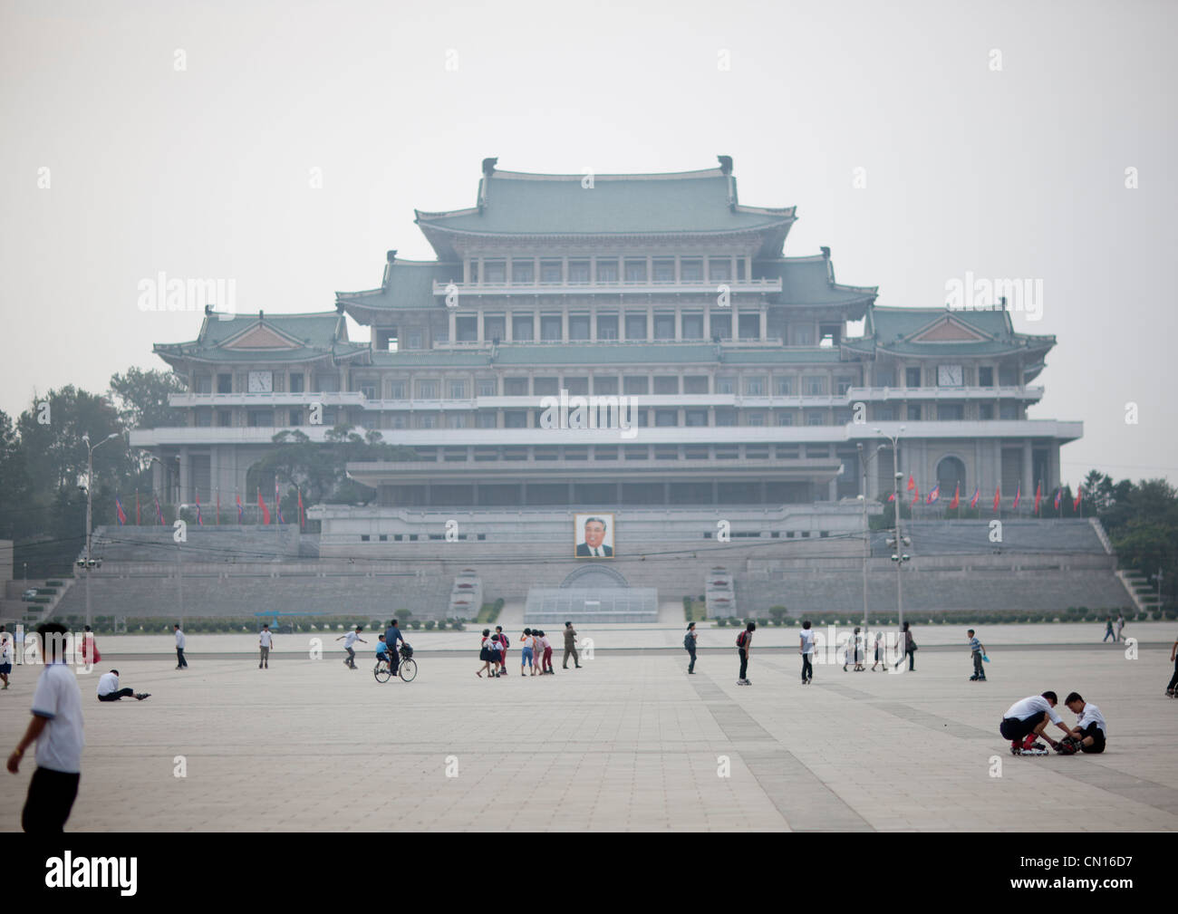 Kim Il Sung square, North Korea Stock Photo - Alamy