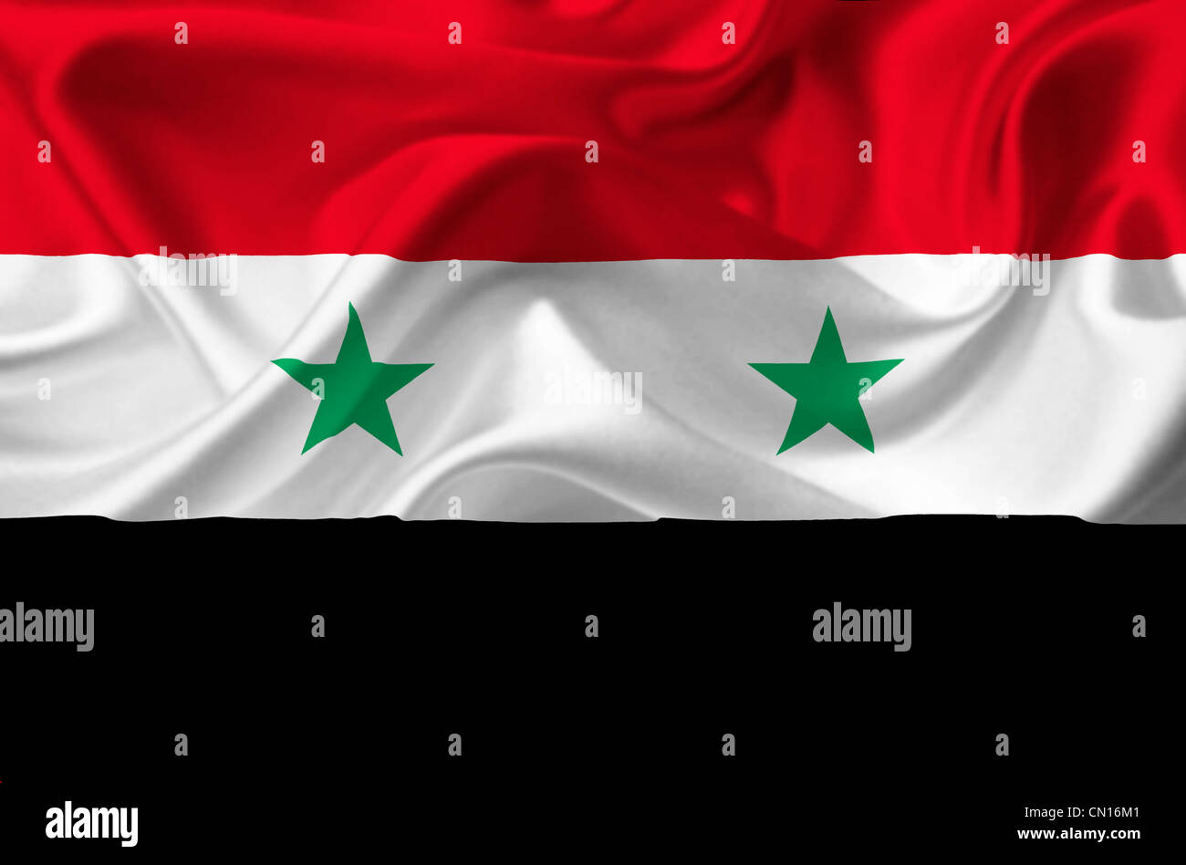 Syria waving flag Stock Photo - Alamy