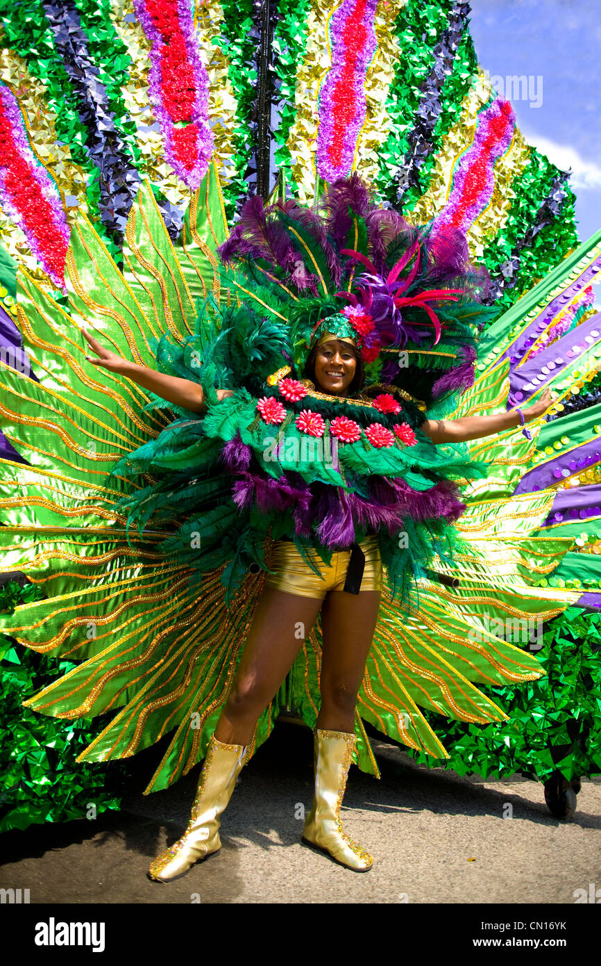 Dancer in the Caribana Festival Parade 2009, Toronto, Ontario Stock ...