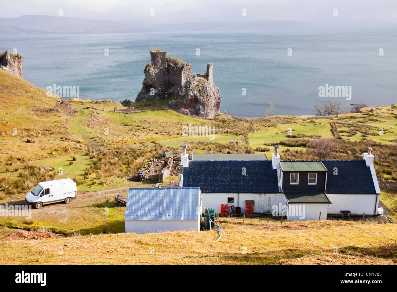 Brochel castle on the Isle of Raasay, Scotland, UK Stock Photo - Alamy
