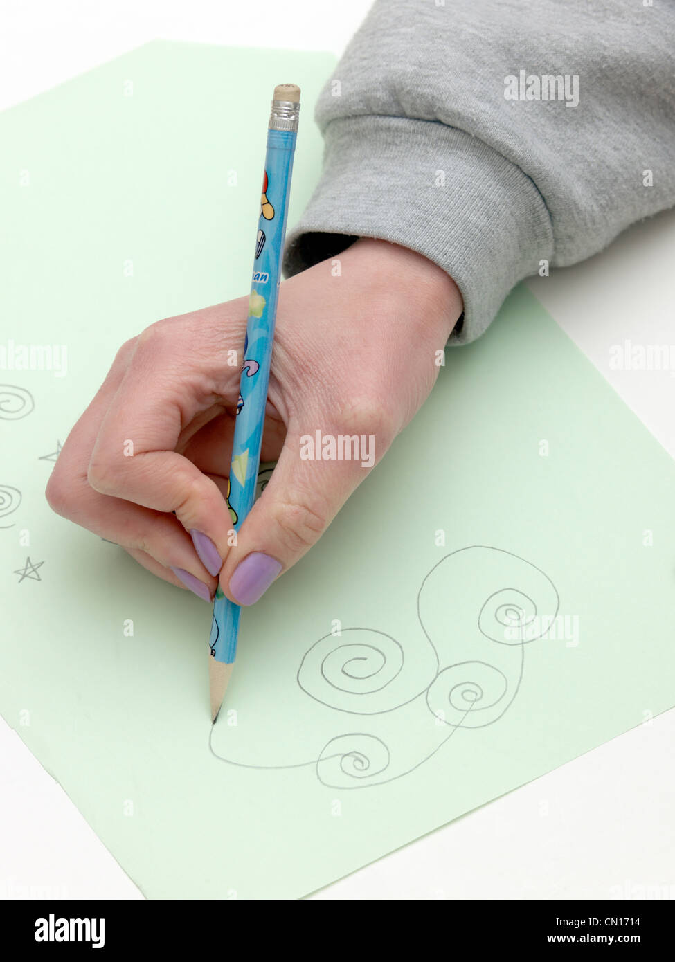 Hand Doodling Patterns On Paper Stock Photo - Alamy
