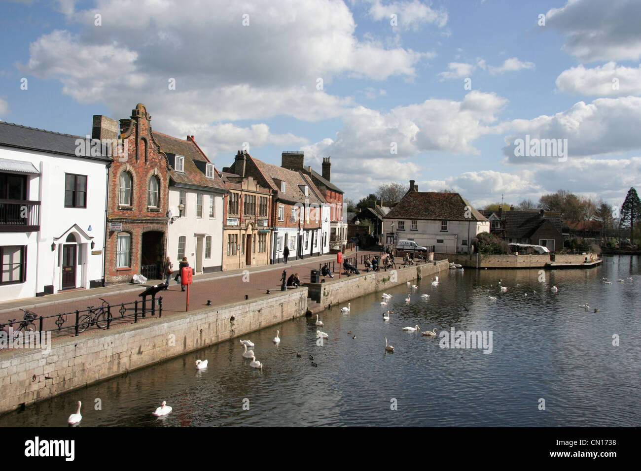 St Ives Cambridgeshire the Great river Ouse Stock Photo - Alamy