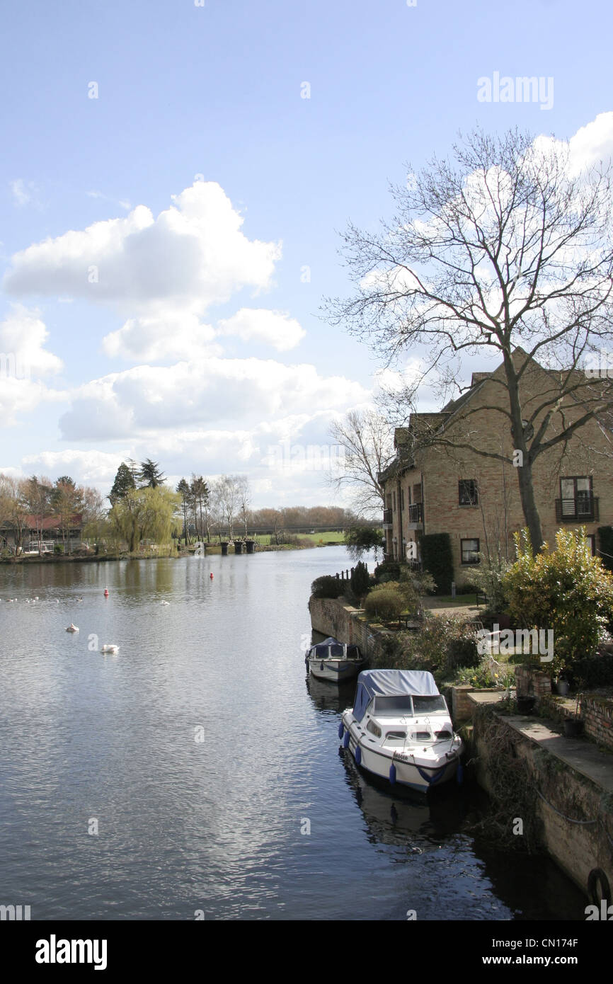 St Ives Cambridgeshire the Great river Ouse Stock Photo - Alamy
