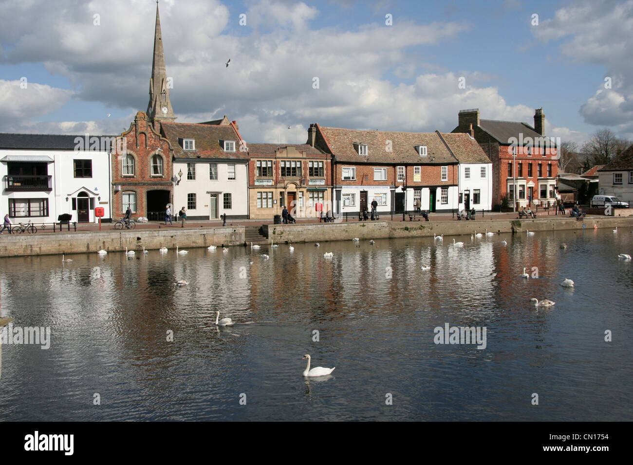 St Ives Cambridgeshire the Great river Ouse Stock Photo - Alamy
