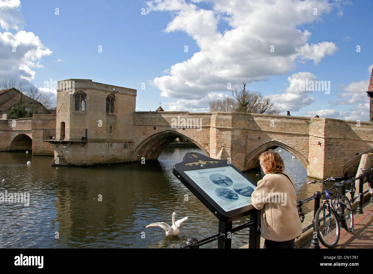 St Ives Cambridgeshire the Great river Ouse Stock Photo - Alamy