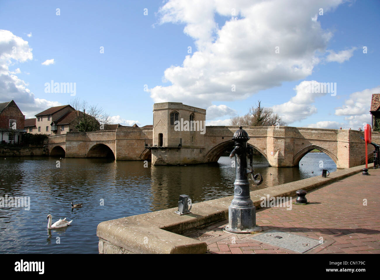 St Ives Cambridgeshire the Great river Ouse Stock Photo - Alamy
