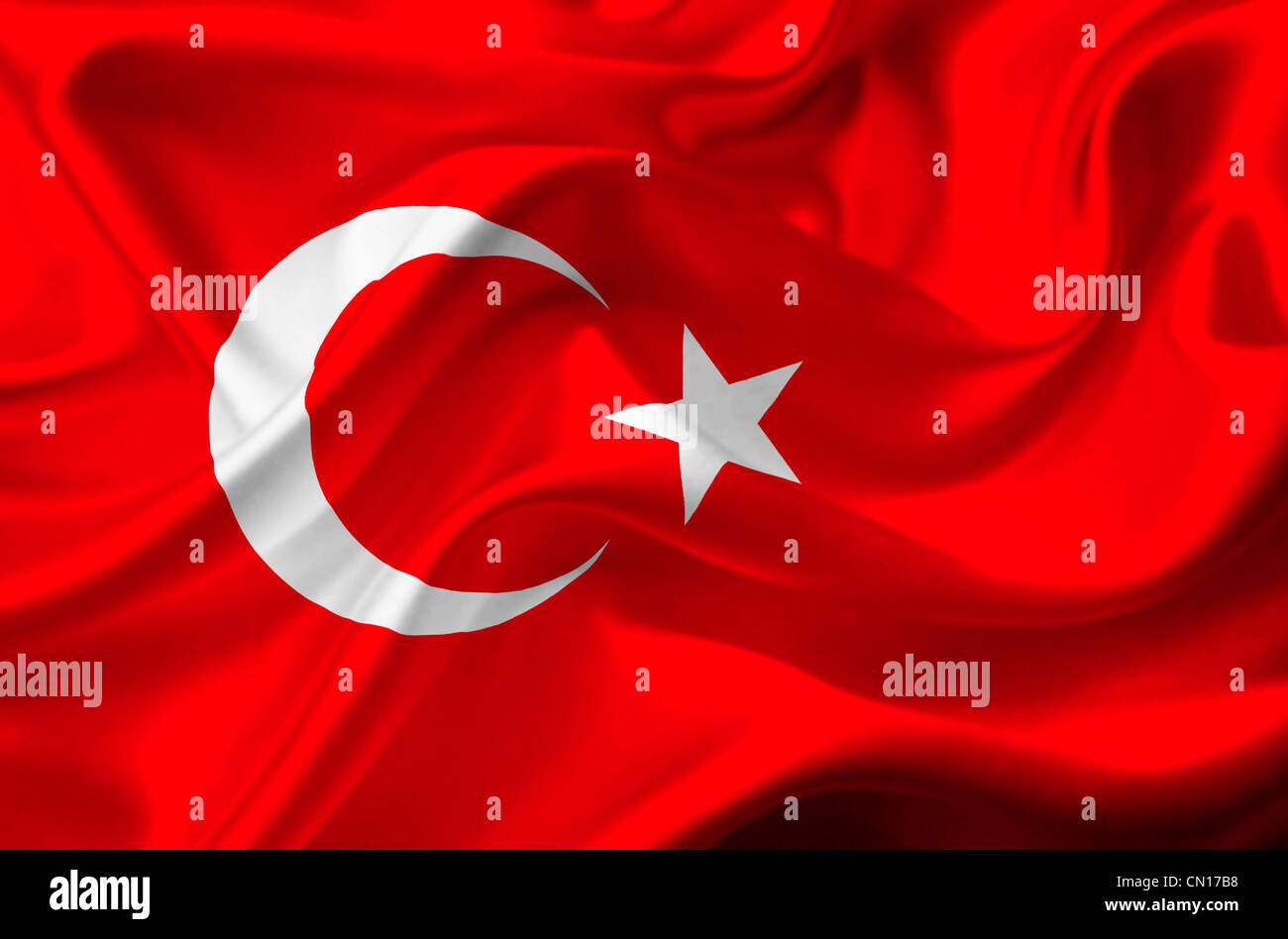 Turkey waving flag Stock Photo - Alamy