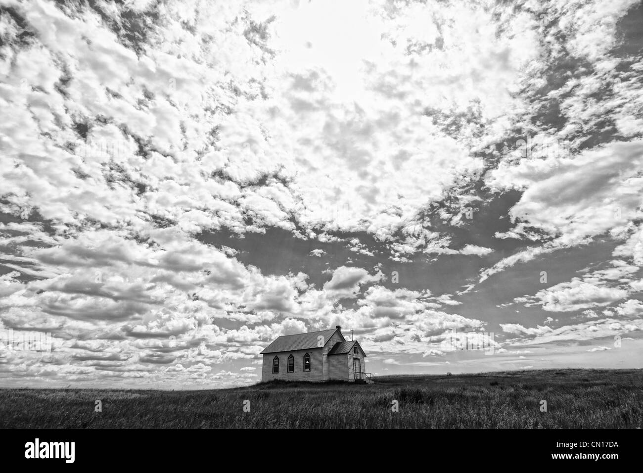 Old abandoned church, near Cadillac, Saskatchewan Stock Photo - Alamy