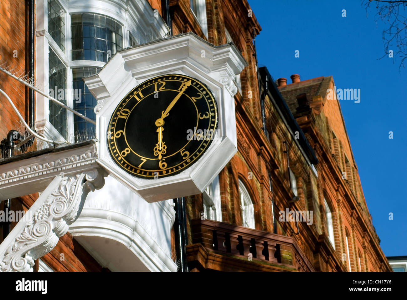 Featured Clock in Chelsea Stock Photo - Alamy