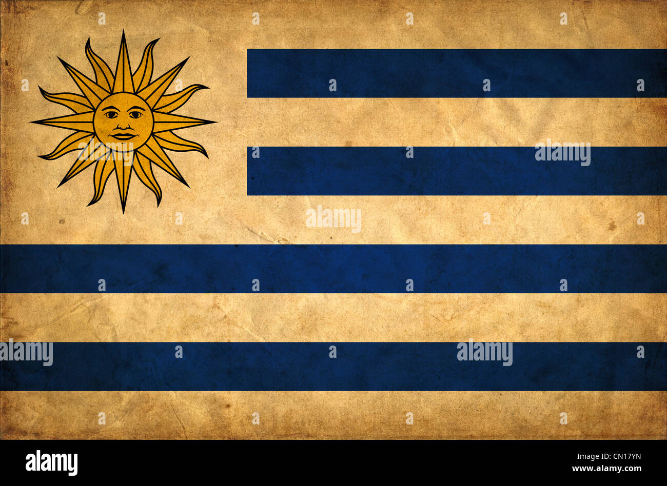 Uruguayan flag badge flag uruguay hi-res stock photography and images ...