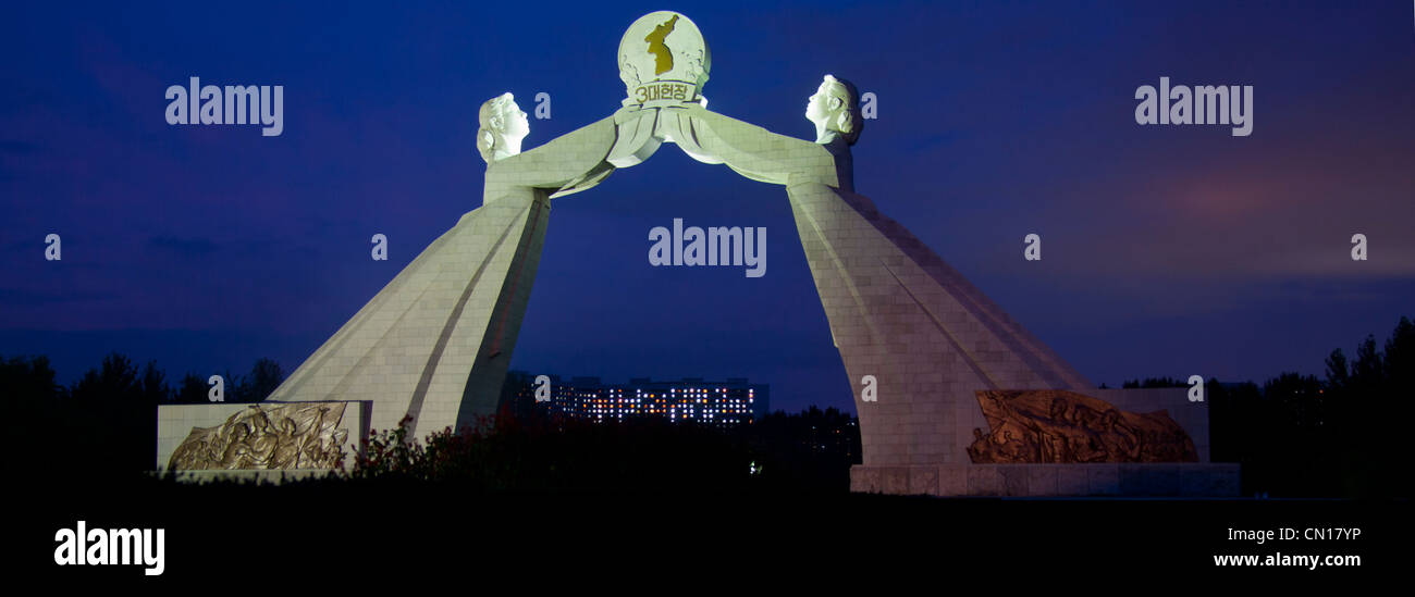 Arch Of Reunification, Pyongyang, North Korea Stock Photo - Alamy