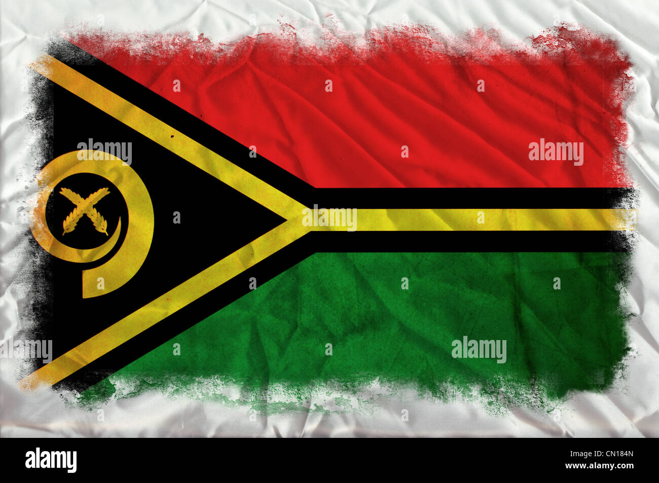 Vanuatu grunge flag Stock Photo - Alamy