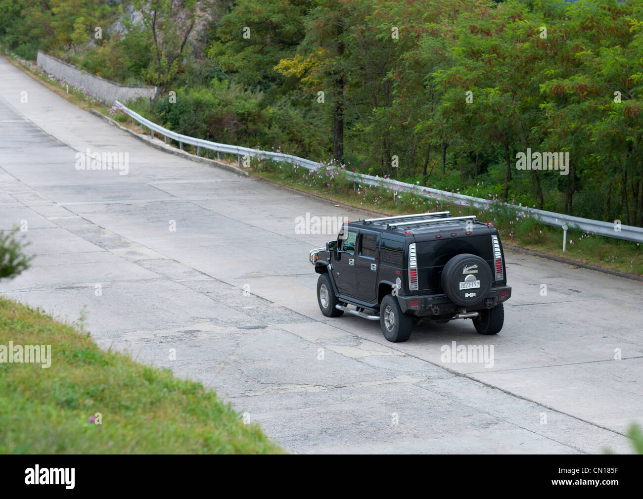 Hummer american car in Pyongyang, North Korea Stock Photo - Alamy